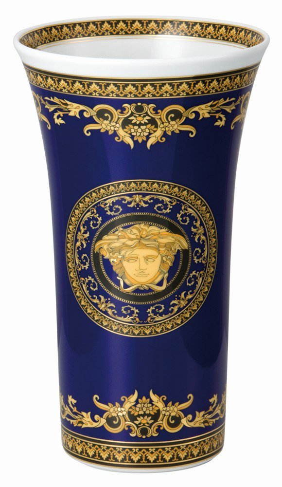 Rosenthal Versace Medusa Blue váza, 26 cm 14091-409620-26026 | Potten ...